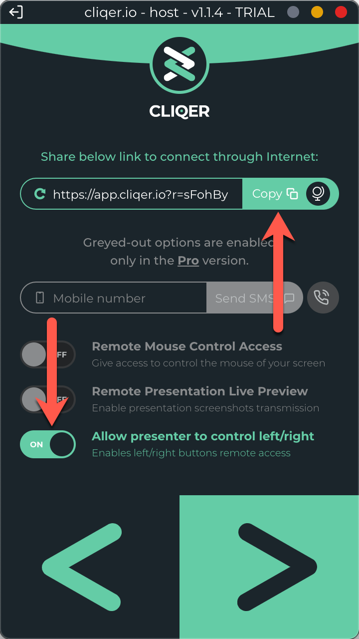 Cliqer Documentation for Windows - Remote Internet Clicker App