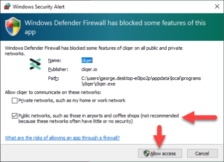 Cliqer Documentation for Windows - Remote Internet Clicker App